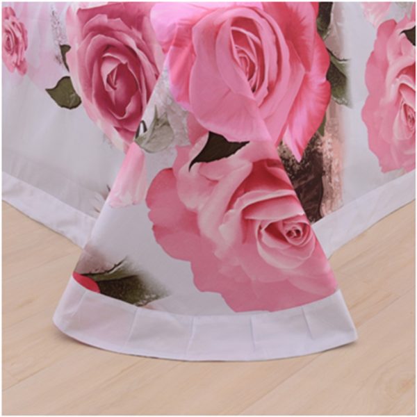 3D Pink Rose Bedding Set | EBeddingSets