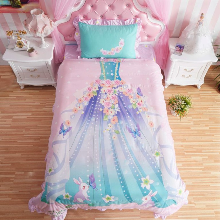 Princess Bedroom Set For Little Girl Pink Bedding | EBeddingSets