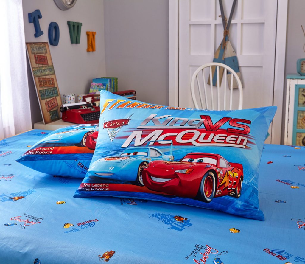 Blue Color Disney Cars Bedding Set