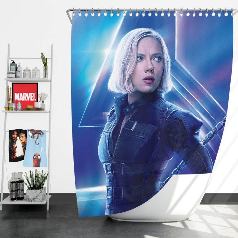 Natasha Romanoff Black Widow Marvel Avenger Curtain