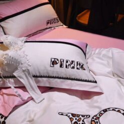 Victoria's Secret Pink Embroidery Egyptian Cotton Bedding Set - Model 7
