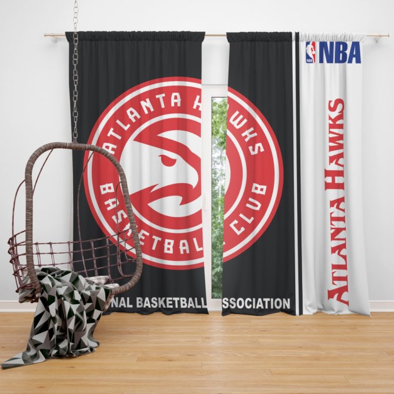 Atlanta Hawks NBA Basketball Bathroom Shower Curtain