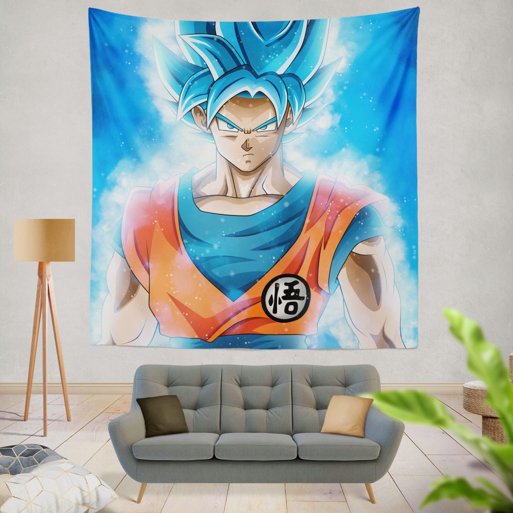Goku Japanese Hero Anime Bedroom Window Curtain