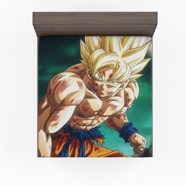 Goku Super Saiyan Dragon Ball Anime Fitted Sheet