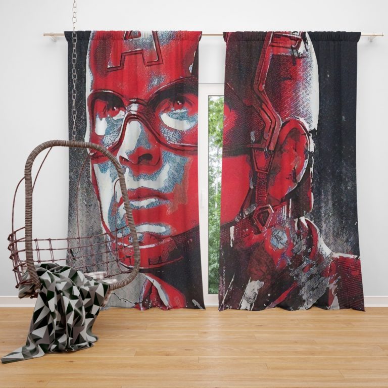 Avengers Endgame Movie Captain America Chris Evans Shower Curtain