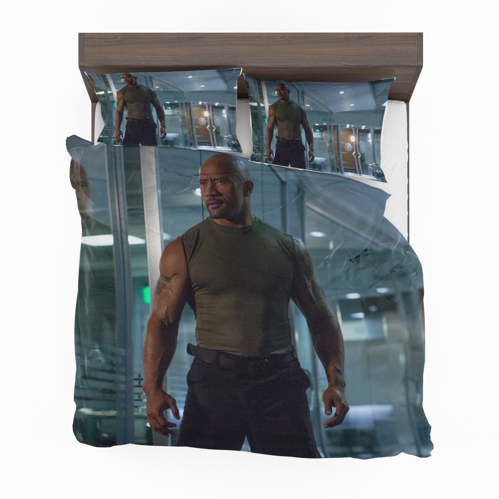 Luke Hobbs Dwayne Johnson In Furious 7 Fast & Furious Movie Bedding Set