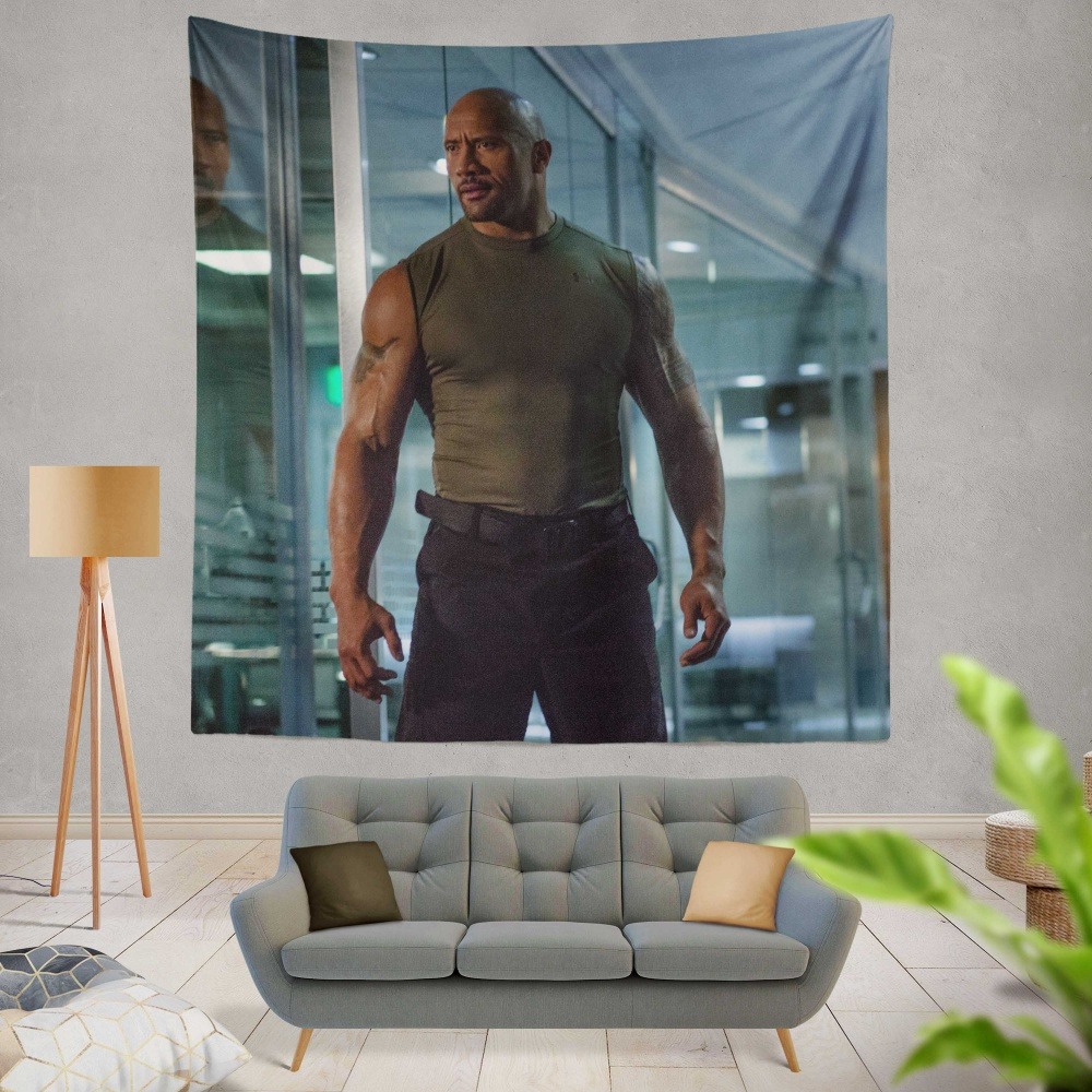 Luke Hobbs Dwayne Johnson In Furious 7 Fast & Furious Movie Bedding Set