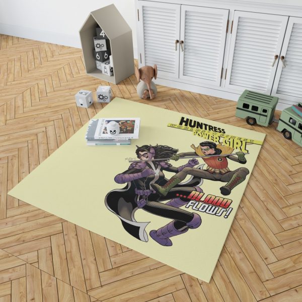 Huntress Worlds Finest Robin DC Comics Bedroom Living Room Floor Carpet Rug