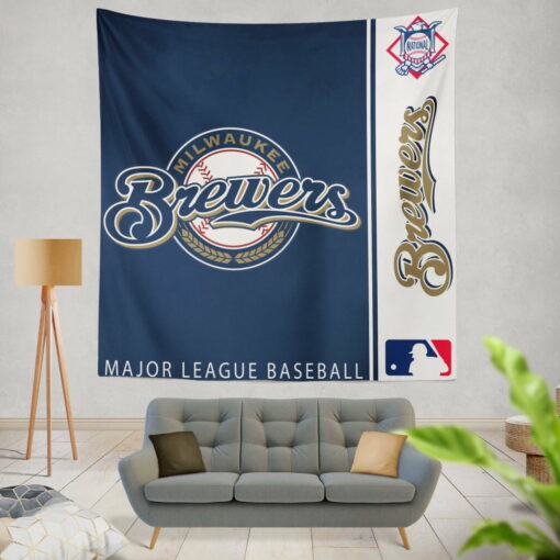 Milwaukee Brewers MLB Baseball National League Bath Shower Curtain ...