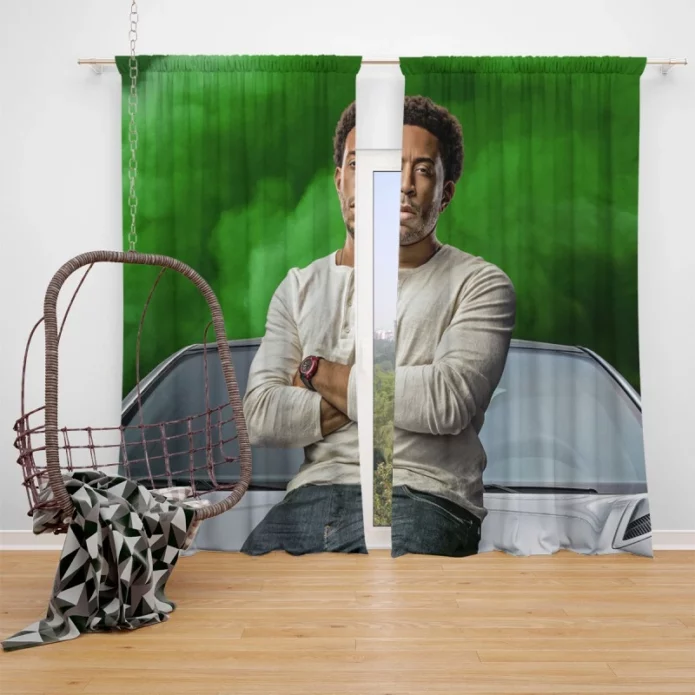 Fast & Furious 9 Movie Ludacris Tej Window Curtain