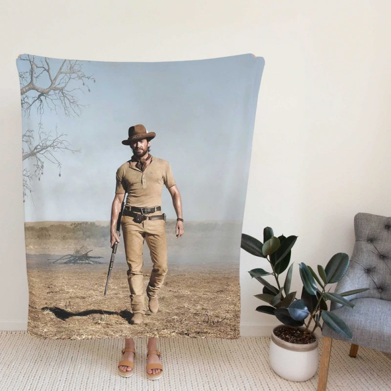 Hugh Jackman Drover In Movie Australia Fleece Blanket