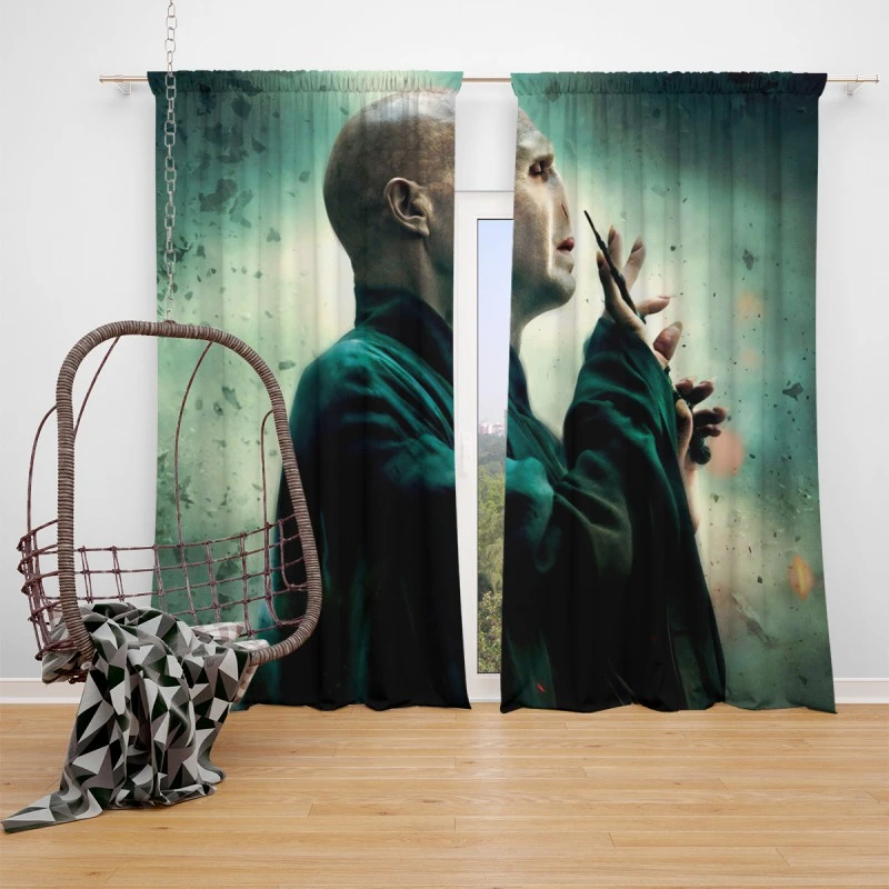 Lord Voldemort Movie Harry Potter And The Deathly Hallows Window Curtain