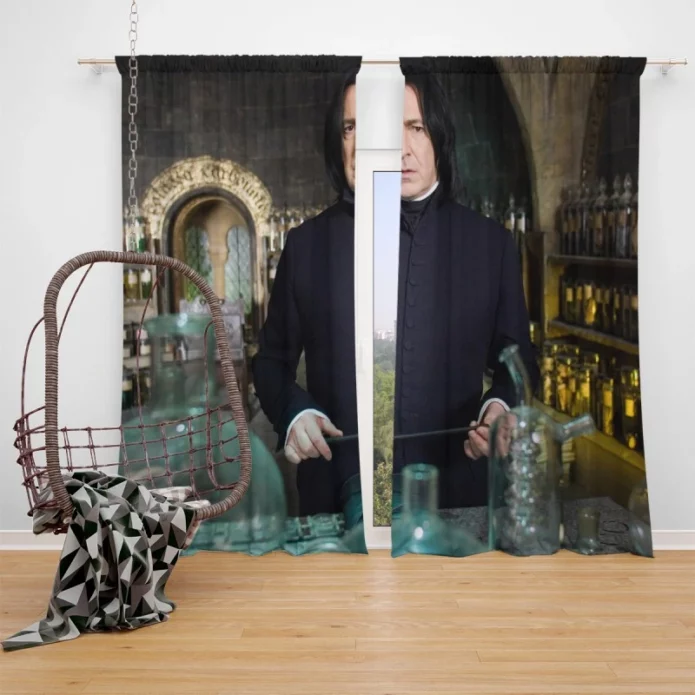 Professor Severus Snape Movie Harry Potter Window Curtain