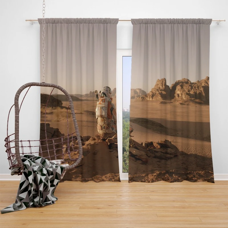 The Martian Movie Window Curtain