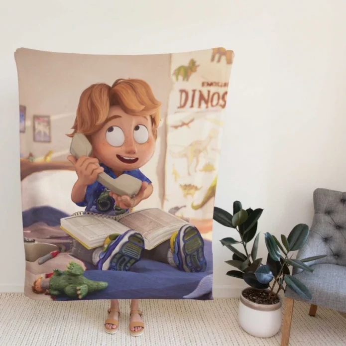 The Mitchells Vs The Machines Movie Aaron Mitchell Fleece Blanket