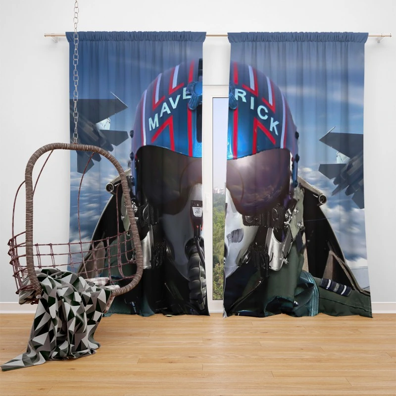 Top Gun Movie Window Curtain