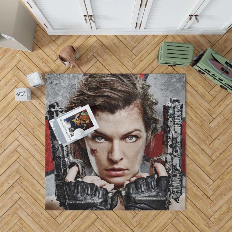 Alice In Resident Evil The Final Chapter Movie Rug