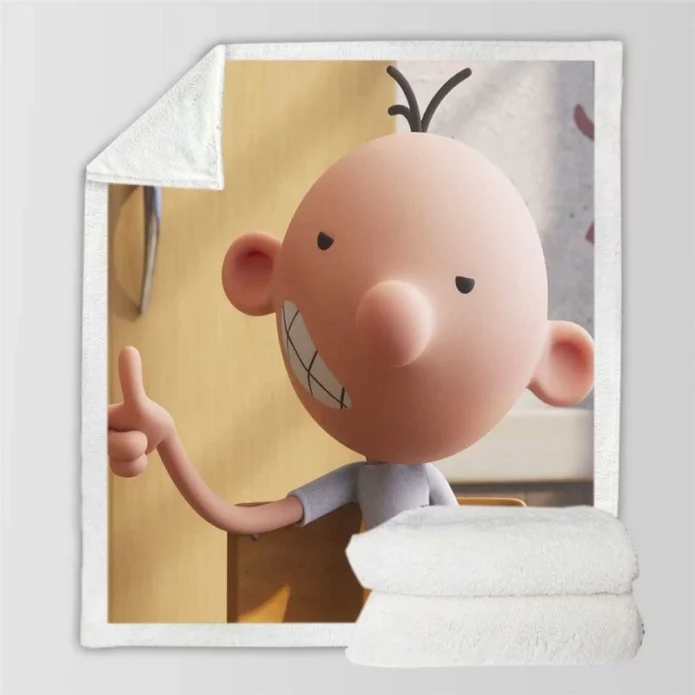 Diary Of A Wimpy Kid Movie Greg Heffley Sherpa Fleece Blanket