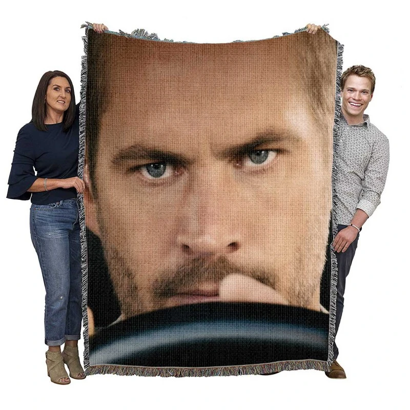 Furious 7 Movie Brian Paul Walker Woven Blanket