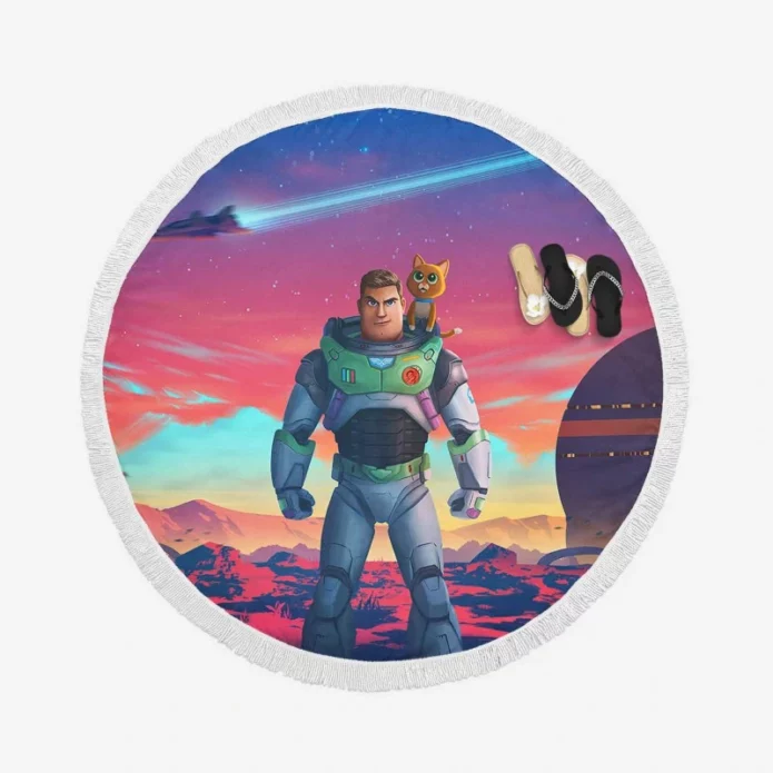 Lightyear Movie Buzz Lightyear Round Beach Towel