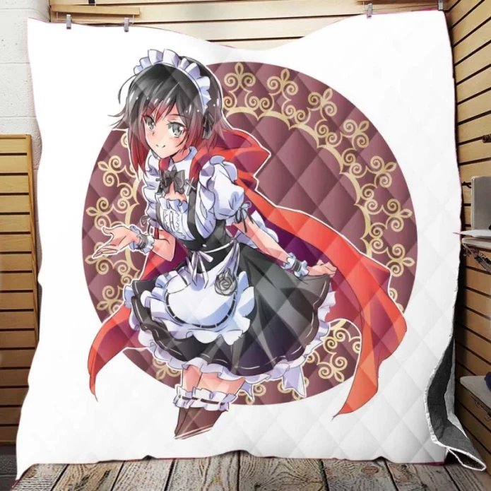 Ruby Rose Anime Girl Rwby Cute Anime Quilt Blanket