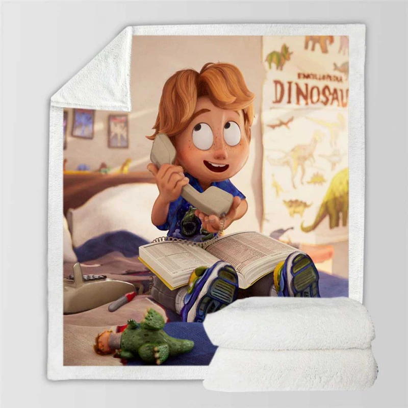 The Mitchells Vs The Machines Movie Aaron Mitchell Sherpa Fleece Blanket