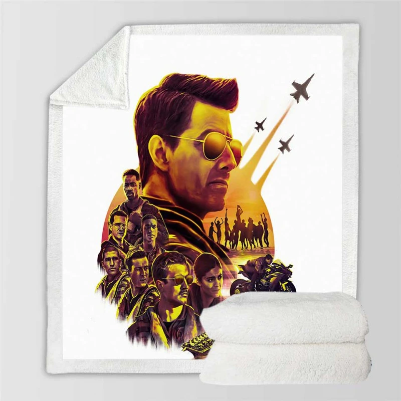 Top Gun Maverick Movie Sherpa Fleece Blanket