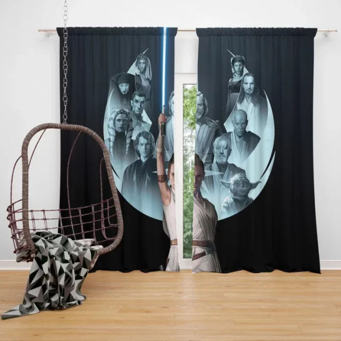 Rey Star Wars New Beginnings Window Curtain