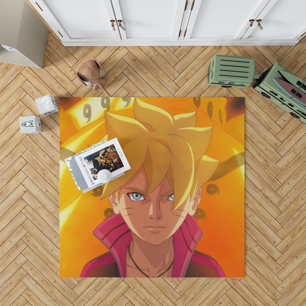 Boruto Uzumaki Naruto Spirited Heir Anime Rug