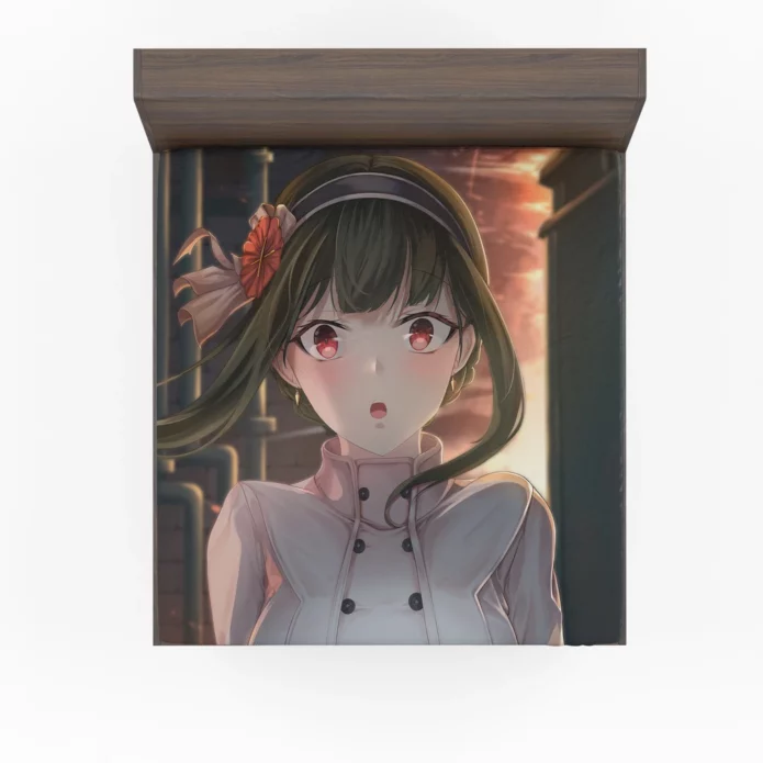 Family Mecha Fanart Yor Forger Anime Fitted Sheet
