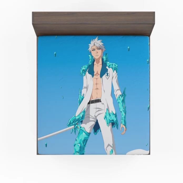 Toshiro Hitsugaya Bleach Ice Master Anime Fitted Sheet
