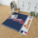 Atlanta Braves MLB Baseball National League Floor Carpet Rug Mat